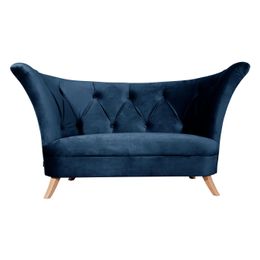 Tchibo - Max-Winzer -2-Sitzer-Sofa &raquo;Donny&laquo; - 182x92x102cm - dunkelblau - Polyester / Holz / Buchenholz