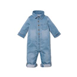 Tchibo - Stretchdenim-Overall - Baby - Gr. 62/68 - dunkelblau