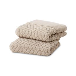 Vestio-Jacquard-G&auml;stehandtuch - beige
