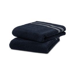 Vestio-Handtuch mit Waffelmuster - dunkelblau