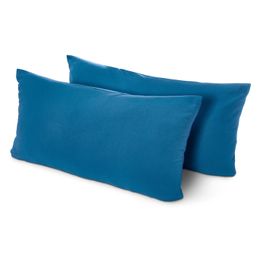 Tchibo - 2 Jersey-Kopfkissenbez&uuml;ge - blau