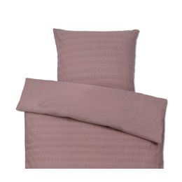 Tchibo - Seersucker-Baumwoll-Bettw&auml;sche - ros&eacute;