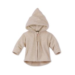 Tchibo - Microfleecejacke aus recyceltem Material - Gr. 98/104 - creme