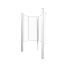 Breuer-Gartendusche &raquo;Fara-O&laquo; - 115x85x180cm - wei&szlig; - Kunststoff / Aluminium
