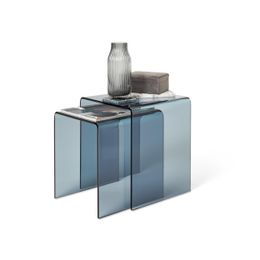 Tchibo - Beistelltisch Acrylglas 2er-Set - 33x33x50cm - grau - Acryl / Acryl