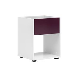 Schildmeyer-Nachtcontainer &raquo;Laurin&laquo; - 40x39x40,5cm - dunkellila -