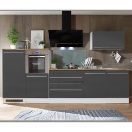 respekta-Premium-K&uuml;chenblock - 320x60x200cm - silber -