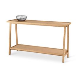 Tchibo - Konsolentisch mit 2 Ablagen - 139x39x74,5cm - braun - Eichenholz / Holz / Filz