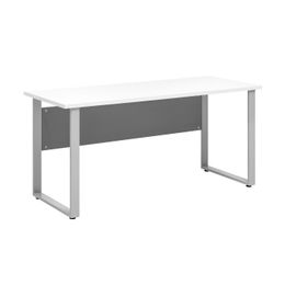 Schildmeyer-Schreibtisch &raquo;Laurin&laquo; - 160x65x73cm - silber - Holz / Metall