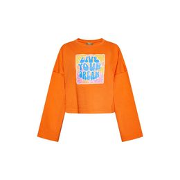 ebeeza Sweatshirt Damen Gr&ouml;&szlig;e L azur / goldgelb / orange / rosa