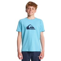 T-Shirt Quiksilver "Ev Comp Logo", Jungen, Gr. 10, aqua, Shirts T-Shirt