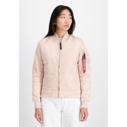 Bomberjacke Alpha Industries "MA-1 VF Vintage Fit 59 W", Damen, Gr. S, orange (pale peach), Obermaterial: 100% Nylon; Futter: 100% Nylon; F&uuml;llung: 100% Polyester, Jacken Bomberjacke
