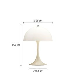 Louis Poulsen Akkulampe Panthella PORTABLE 250, beige, IP44