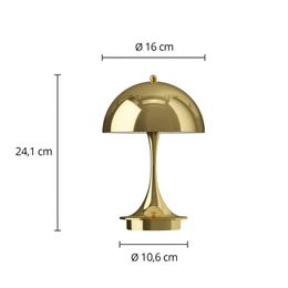 Louis Poulsen Panthella PORTABLE 160 V3, messingfarben