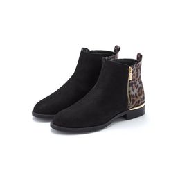 Lascana Stiefelette 'Ankle Boots, Stiefel' mehrfarbig Gr. 41 f&uuml;r Damen. Mit Print