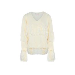 ebeeza Pullover Damen Gr&ouml;&szlig;e XS/S wollwei&szlig;