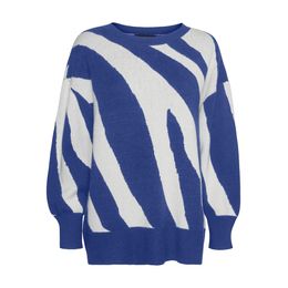 V&eacute;ro Moda VERO MODA Pullover 'VMNancy' Damen Gr&ouml;&szlig;e S blau / wei&szlig;