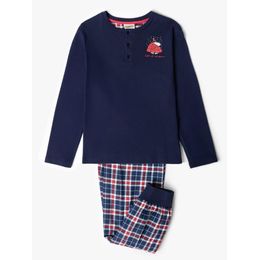 PEANUTS Pyjama "PEANUTS" in Dunkelblau - 59% | Gr&ouml;&szlig;e 128 | Kinder-waesche