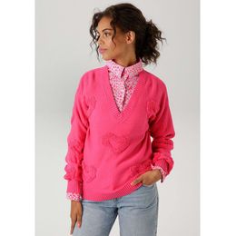 Aniston Pullover in Pink - 52% | Gr&ouml;&szlig;e 38 | Damen-pullover-cardigans