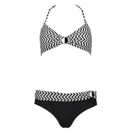 JETTE Bikini in Schwarz/ Wei&szlig; - 56% | Gr&ouml;&szlig;e 42C/D-Cup | Damen-bademode