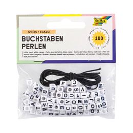 folia PAPER Bastelset "Buchstaben-Perlen" in Wei&szlig; - 39% | Kinder-kreativspielzeug