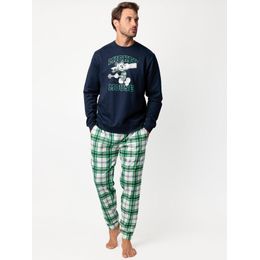 Disney Pyjama "Disney" in Dunkelblau/ Gr&uuml;n - 57% | Gr&ouml;&szlig;e L | Herren-waesche