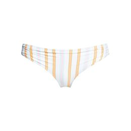 Roxy Bikini-Hose "Beach Classics" in Wei&szlig;/ Bunt - 77% | Gr&ouml;&szlig;e M | Damen-bademode