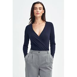 Nife Bluse in Dunkelblau - 77% | Gr&ouml;&szlig;e 36 | Damen-blusen