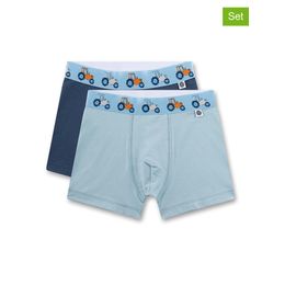 Sanetta 2er-Set: Boxershorts in Hellblau/ Blau - 35% | Gr&ouml;&szlig;e 104 | Kinder-waesche