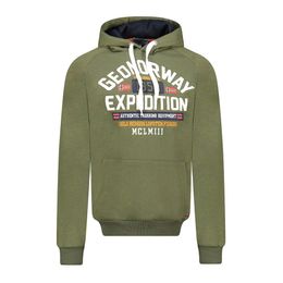 Geographical Norway Hoodie "Germanito" in Khaki - 66% | Gr&ouml;&szlig;e XL | Herren-sweatshirts-jacken