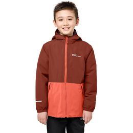 Jack Wolfskin Winterjacke "Snowy Days" in Braun/ Orange - 32% | Gr&ouml;&szlig;e 128 | Kinderjacken