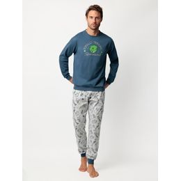 Disney Toy Story Pyjama "Toy Story" in Blau/ Grau - 58% | Gr&ouml;&szlig;e S | Herren-waesche