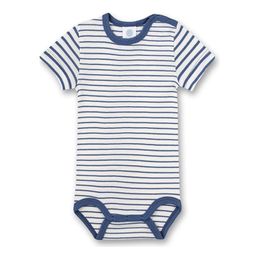 Sanetta Body in Wei&szlig;/ Blau - 38% | Gr&ouml;&szlig;e 68 | Baby-bodys