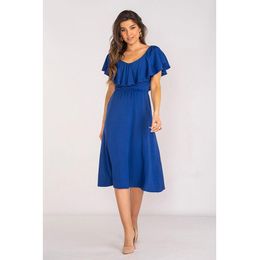 Awama Kleid in Blau - 75% | Gr&ouml;&szlig;e M | Damen-kleider