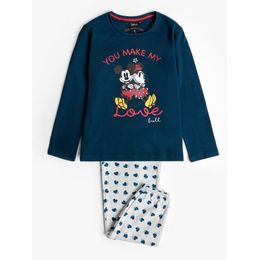 Disney Pyjama "Disney" in Dunkelblau/ Hellgrau - 56% | Gr&ouml;&szlig;e 152 | Kinder-waesche