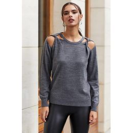 Milan Kiss Pullover in Grau - 71% | Gr&ouml;&szlig;e L | Damen-pullover-cardigans