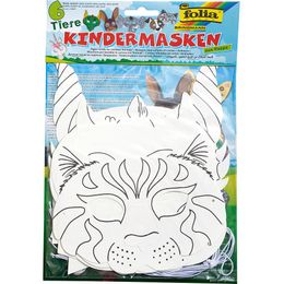 folia PAPER Kindermasken "Tiere" in Wei&szlig; - 6 St&uuml;ck - 21% | Kinder-kreativspielzeug