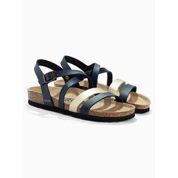 Bluebay Sandalen "Marte" in Dunkelblau/ Beige - 63% | Gr&ouml;&szlig;e 36 | Damen-sandalen