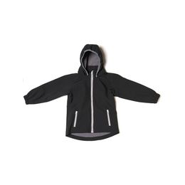HULABALU Softshelljacke "Zulu" in Schwarz - 51% | Gr&ouml;&szlig;e 146/152 | Kinder-outdoor-jacken