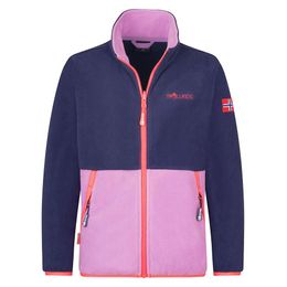 Trollkids Fleecejacke "Storfjord" in Lila - 42% | Gr&ouml;&szlig;e 140 | Kids-fleecejacken-fleecepullover