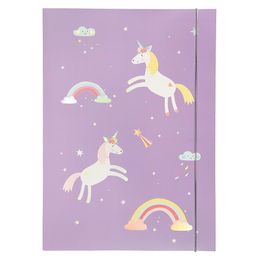 folia PAPER Sammelmappe "Magic unicorns" in Flieder - 56% | Buero-schulbedarf