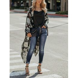 Milan Kiss Kimono in Schwarz - 81% | Gr&ouml;&szlig;e S | Damen-pullover-cardigans
