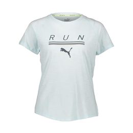 Puma Funktionsshirt "Run" in Hellblau - 52% | Gr&ouml;&szlig;e L | Damen-outdoor-tops-shirts