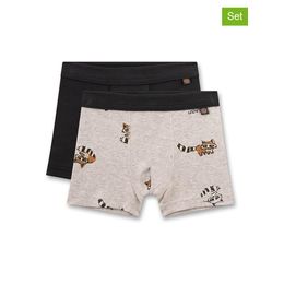 Sanetta 2er-Set: Boxershorts in Schwarz/ Beige - 35% | Gr&ouml;&szlig;e 140 | Kinder-waesche