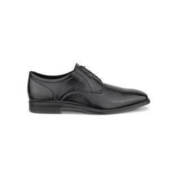 Ecco Leder-Schn&uuml;rschuhe "Queenstown Derby" in Schwarz - 44% | Gr&ouml;&szlig;e 45 | Herren-schnuerschuhe