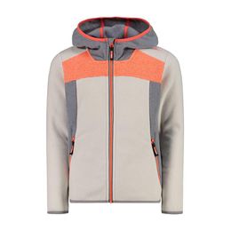 CMP Fleecejacke in Beige/ Grau/ Orange - 63% | Gr&ouml;&szlig;e 116 | Kids-fleecejacken-fleecepullover