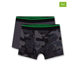 Sanetta 2er-Set: Boxershorts in Anthrazit/ Schwarz - 50% | Gr&ouml;&szlig;e 176 | Kinder-waesche