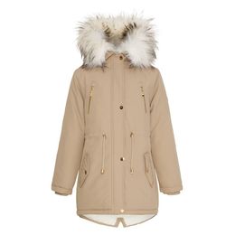HULABALU Parka "Hunty" in Beige - 50% | Gr&ouml;&szlig;e 110/116 | Kinderjacken