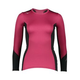 Mizuno Funktionslongsleeve "Virtual Body G2 Crew" in Pink/ Schwarz - 47% | Gr&ouml;&szlig;e M | Damen-outdoor-tops-shirts