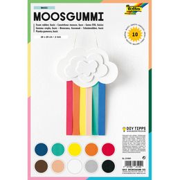 folia PAPER Moosgummiblock "Basic" in Bunt - 10 Blatt - (L)29 x (B)20 cm - 49% | Kinder-kreativspielzeug